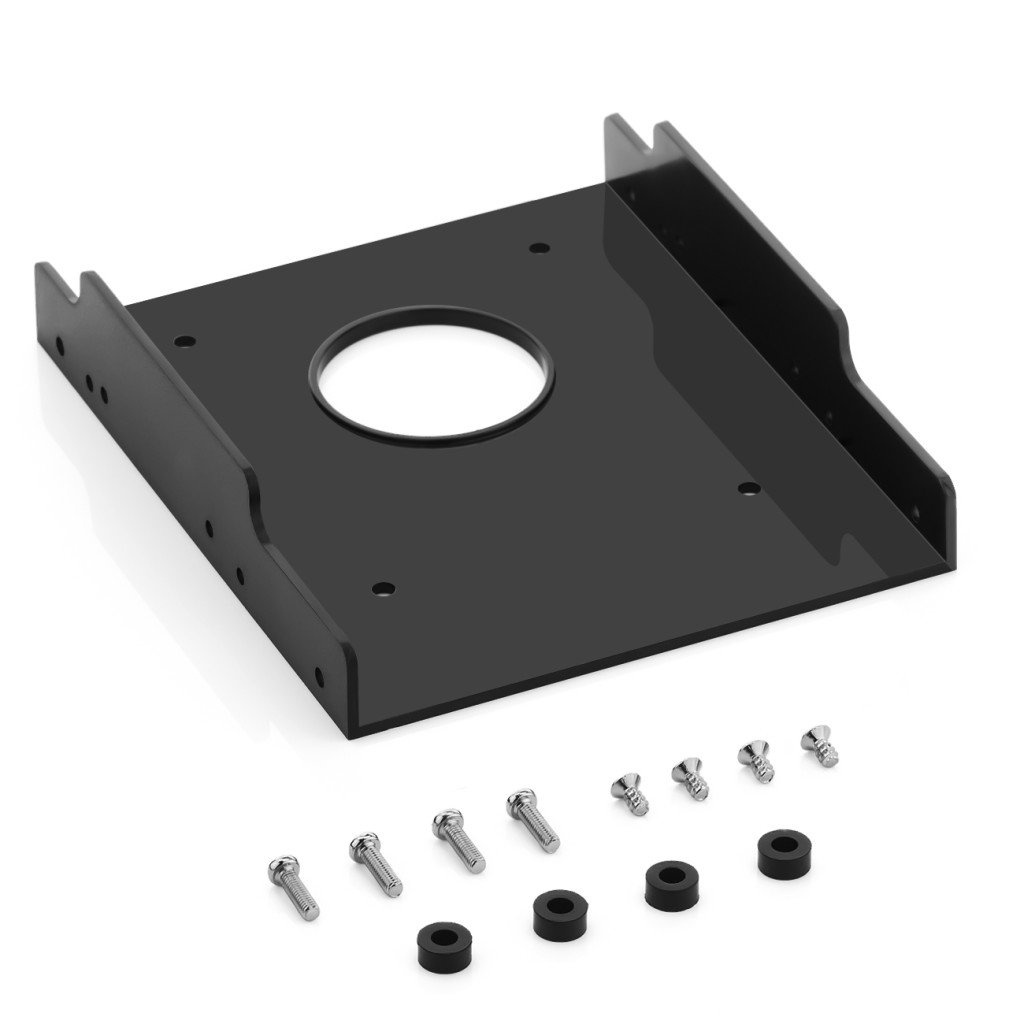 deleyCON 3,5" Einbaurahmen SET für 2,5" Festplatten / SSD`s - deleyCON