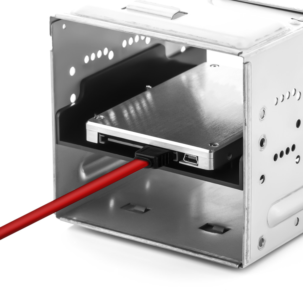 deleyCON 3,5" Einbaurahmen SET für 2,5" Festplatten / SSD`s - deleyCON