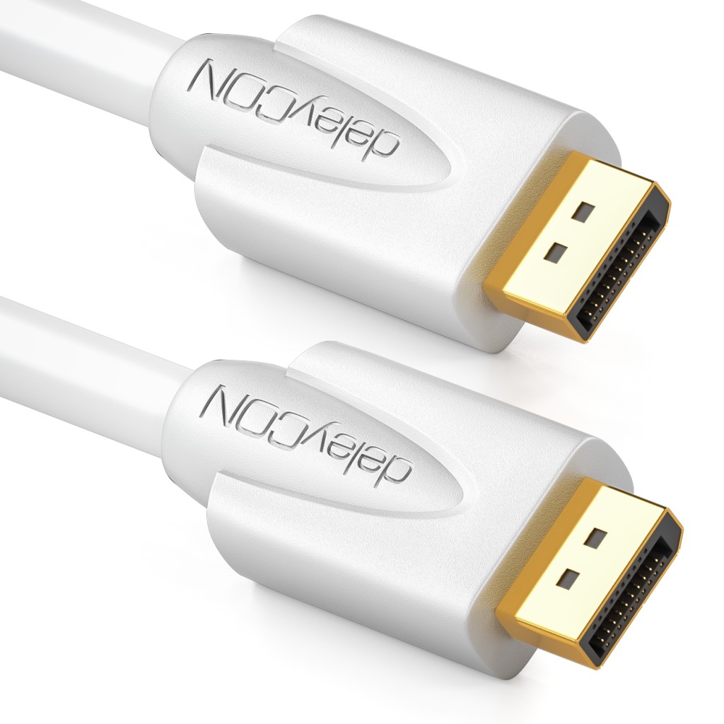 deleyCON DisplayPort Kabel - DP (20 pin) Stecker auf DP (20 pin ...