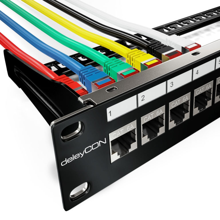 deleyCON CAT6a Keystone Modul Patchkabel Kupplung Verbinder Geschirmt ...