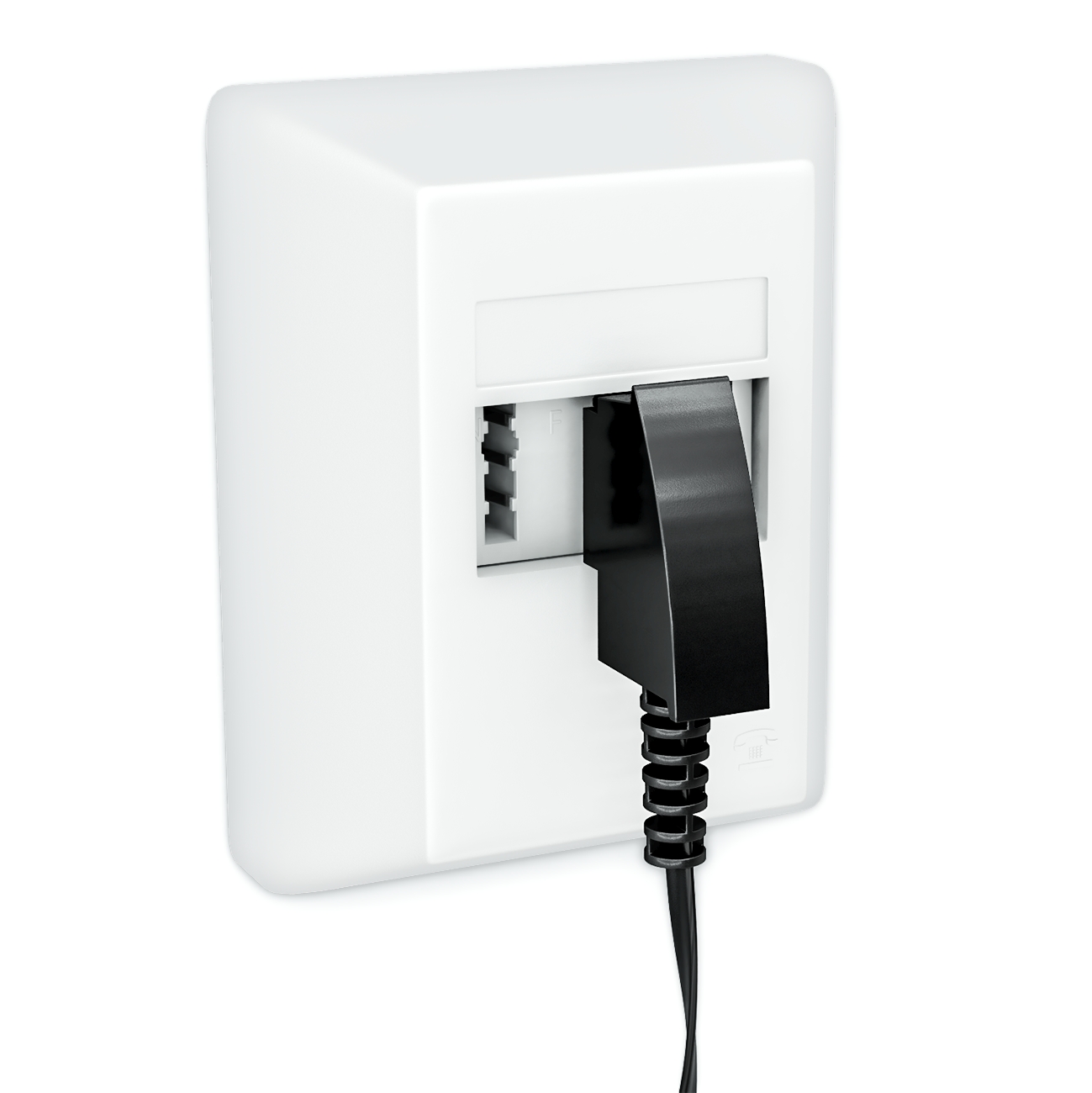 deleyCON Telefonkabel TAE-F Stecker auf RJ11 Stecker 6P4C Flachkabel ...