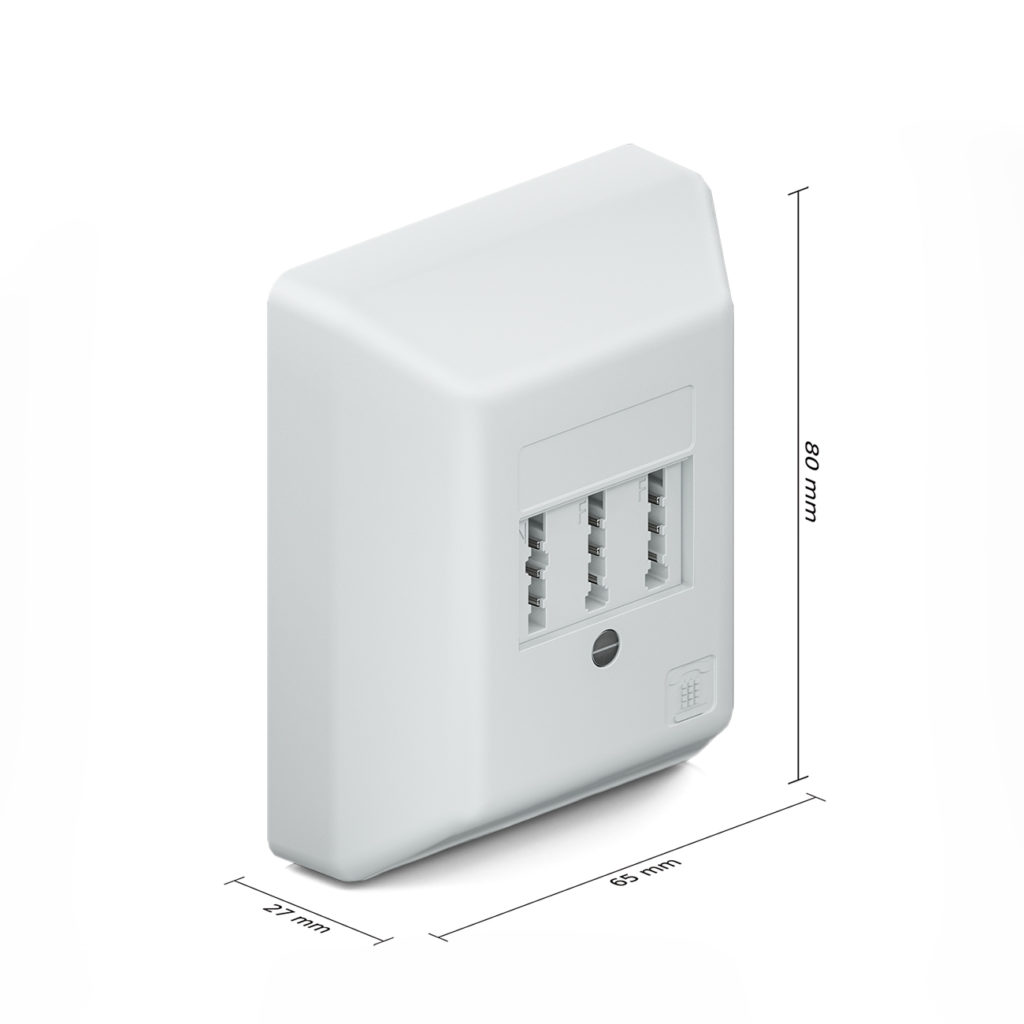 deleyCON Telefondose TAE NF/F Aufputzdose Anschlussdose NFF 2x Telefon ...