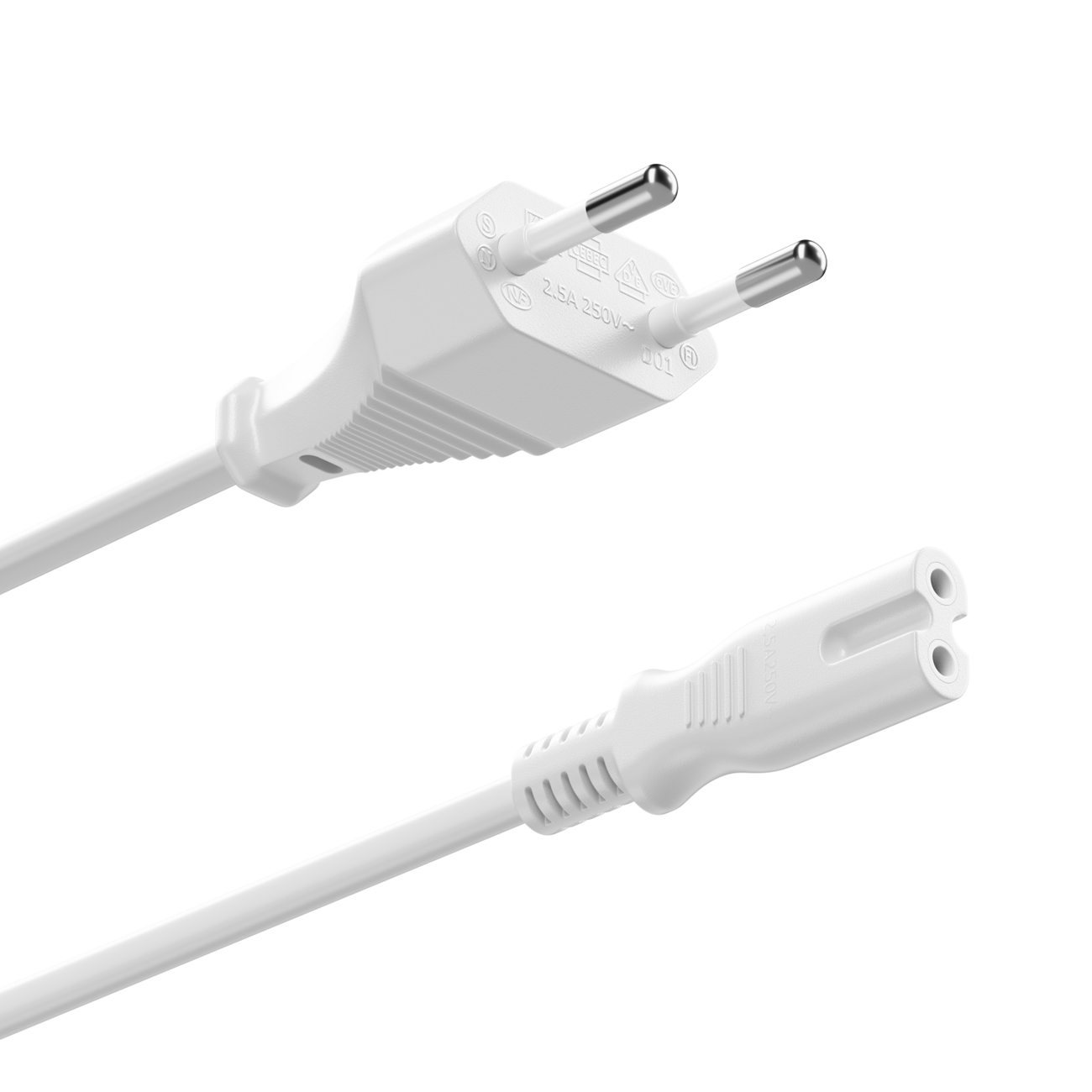 deleyCON Netzkabel Stromkabel Stecker Typ C Eurostecker auf C7 Buchse ... deleyCON Netzkabel Stromkabel Stecker Typ C Eurostecker auf C7 Buchse ...