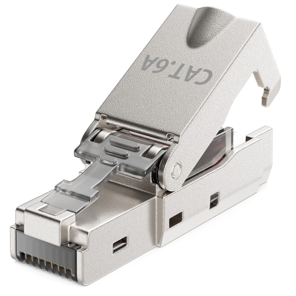 deleyCON CAT 6a Werkzeugloser RJ45 Netzwerkstecker mit LSA Anschluss ...