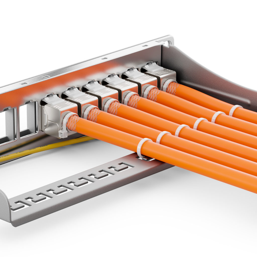 deleyCON 12 Port Patchpanel Patchfeld Modular für Keystone Module 1HE ...