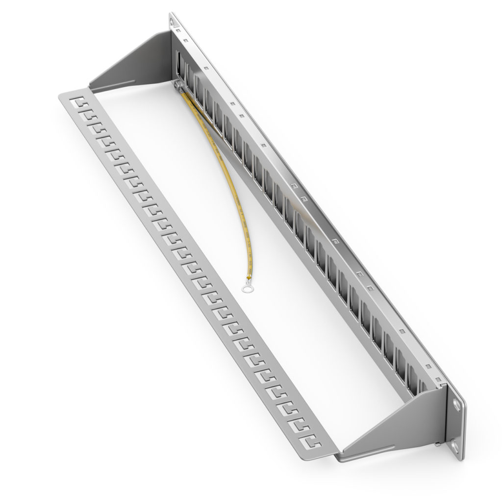 deleyCON 24 Port Patchpanel Patchfeld Modular für Keystone Module 1HE ...