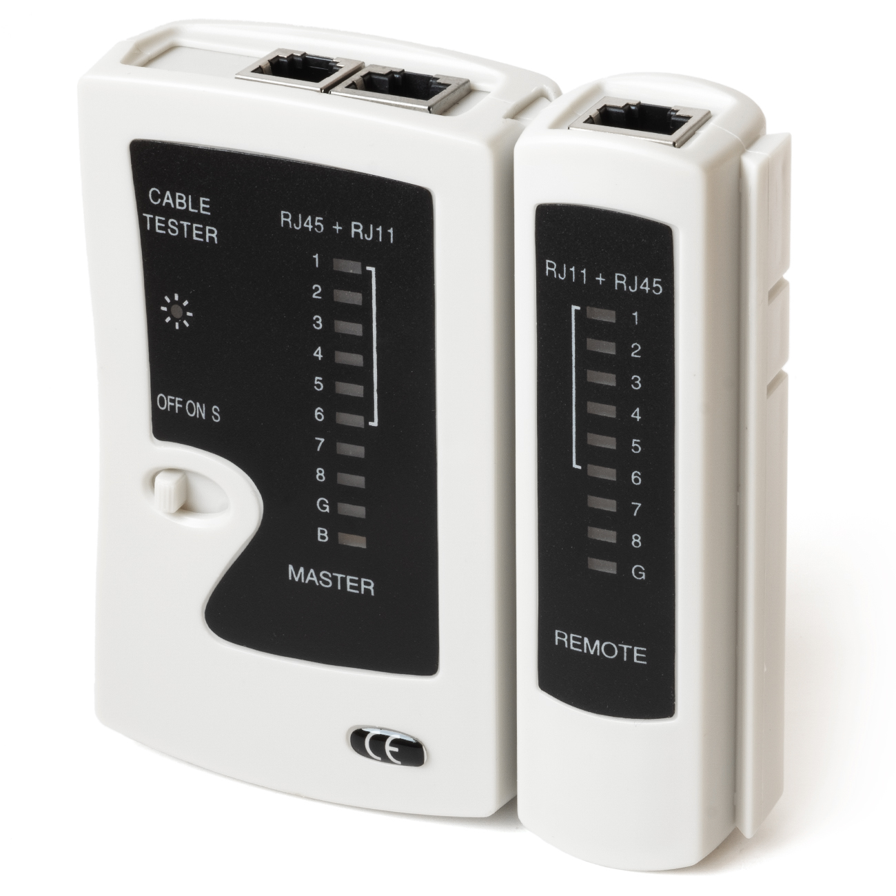 deleyCON Netzwerk Kabeltester RJ11 RJ12 RJ45 ISDN LAN Netzwerkkabel ...