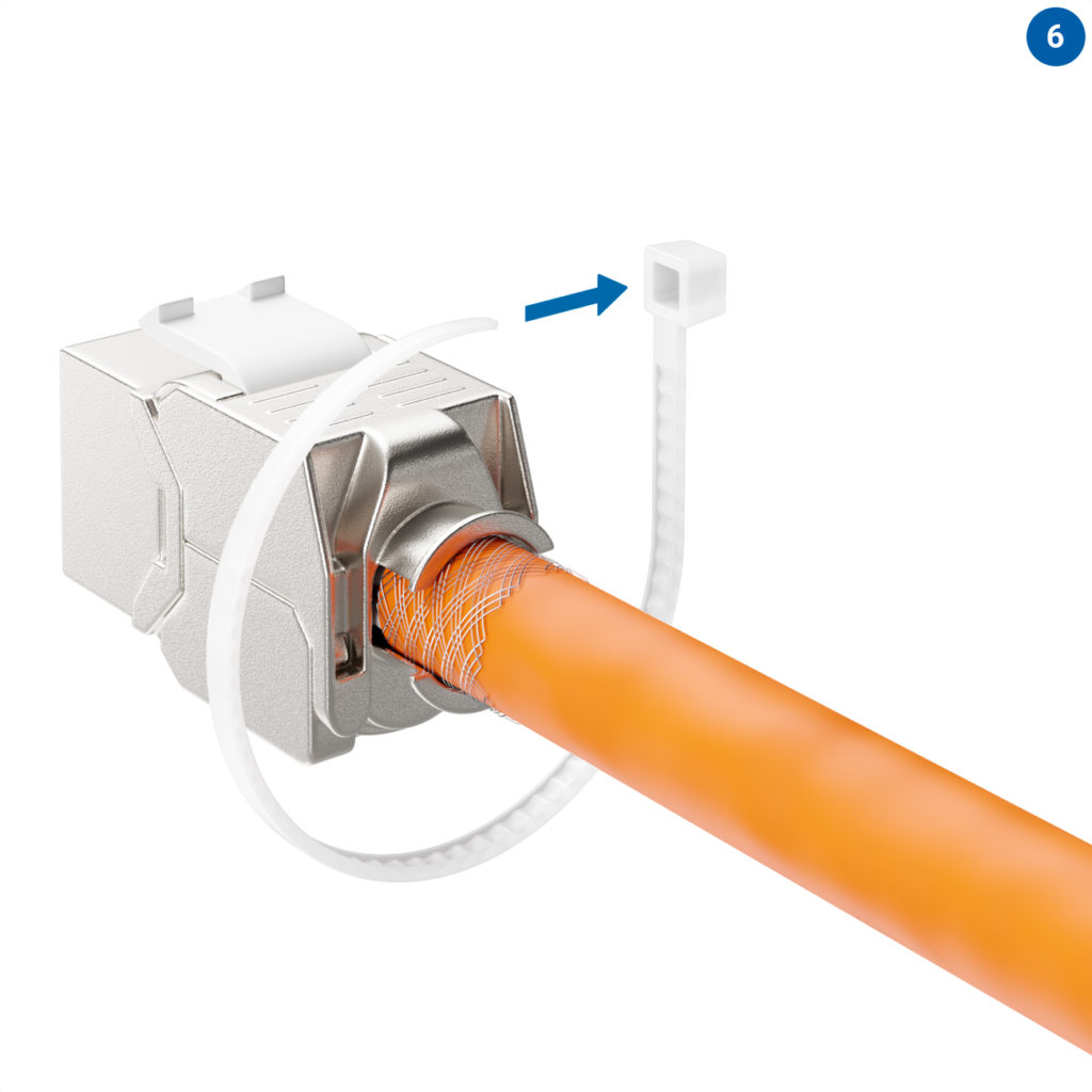 deleyCON CAT 8 Keystone Jack Modul Patchkabel Netzwerkkabel Verbinder ...