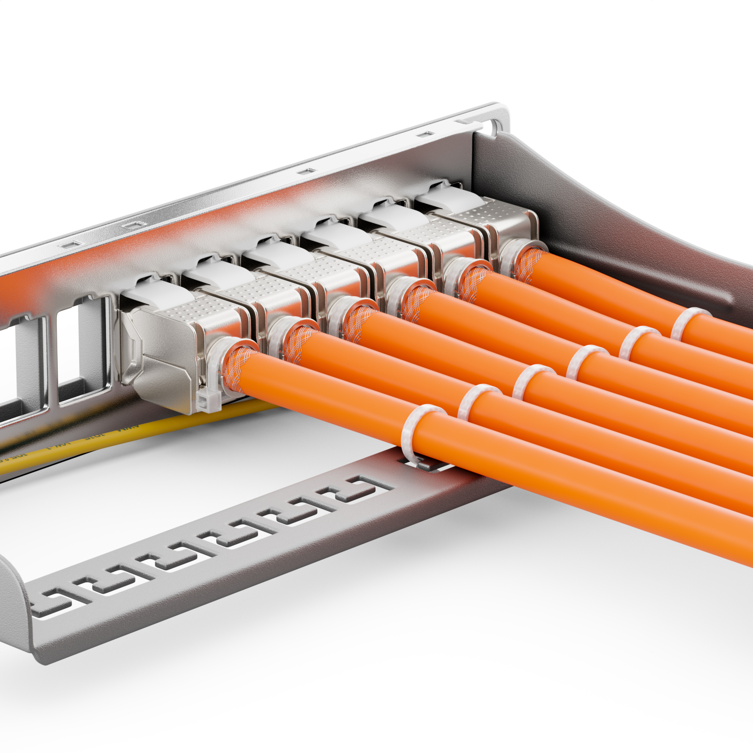 deleyCON 12 Port Patchpanel Set Patchfeld Modular 1HE 10 Zoll ...