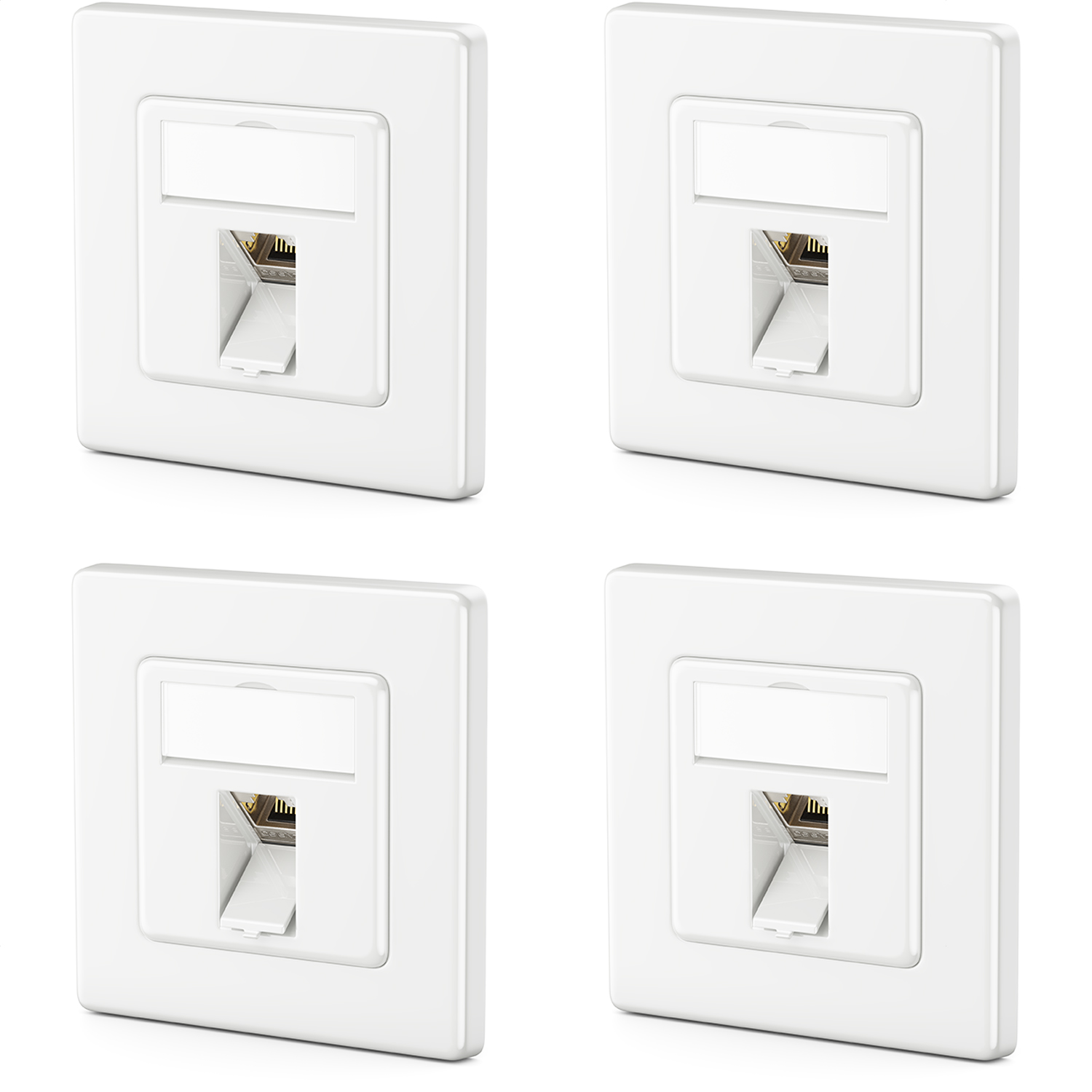 deleyCON CAT7 Netzwerkdose 1 Port LAN Dose Anschlussdose Datendose ...